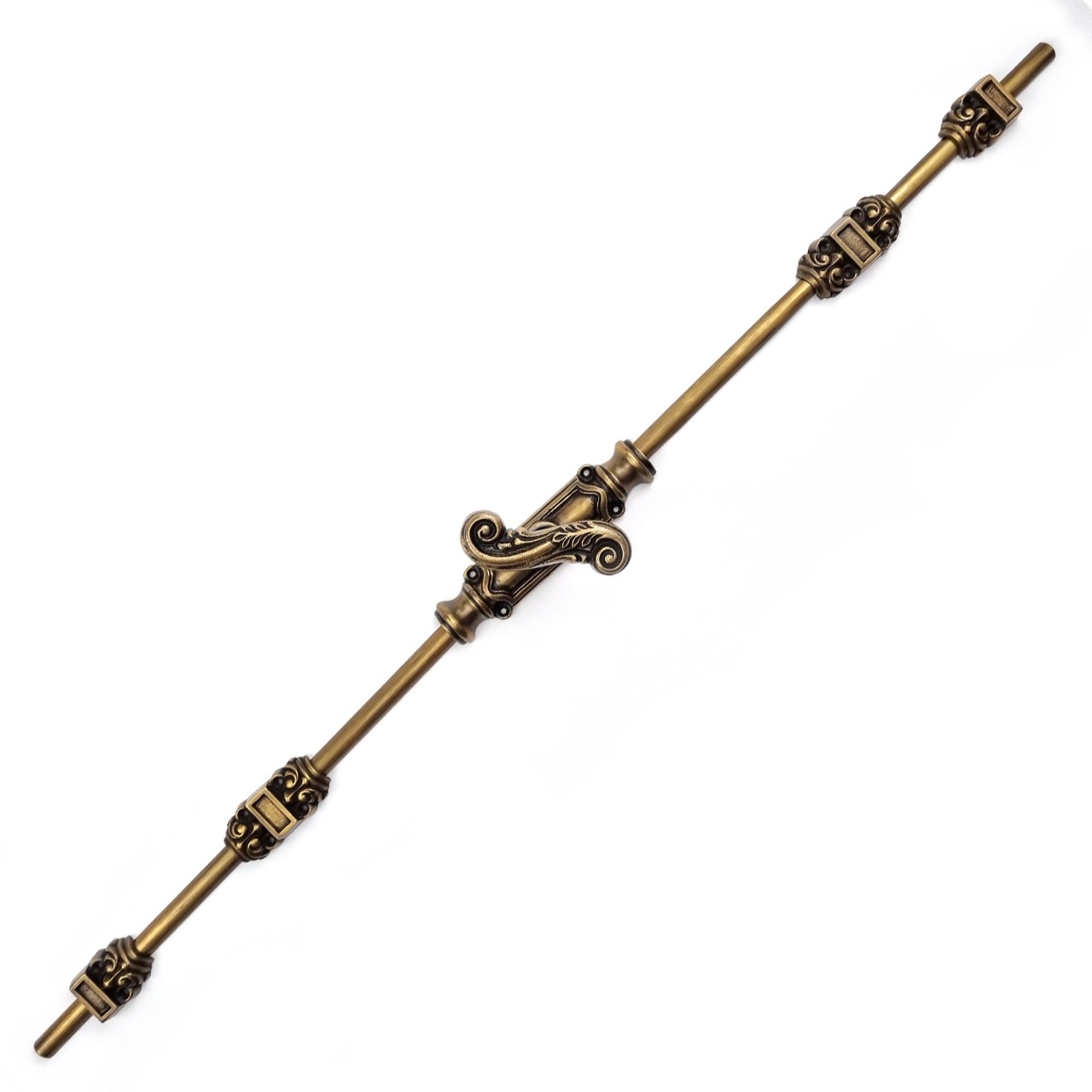 1 complete sets CREMONE 110” inches long solid Rustic hand made brass ...