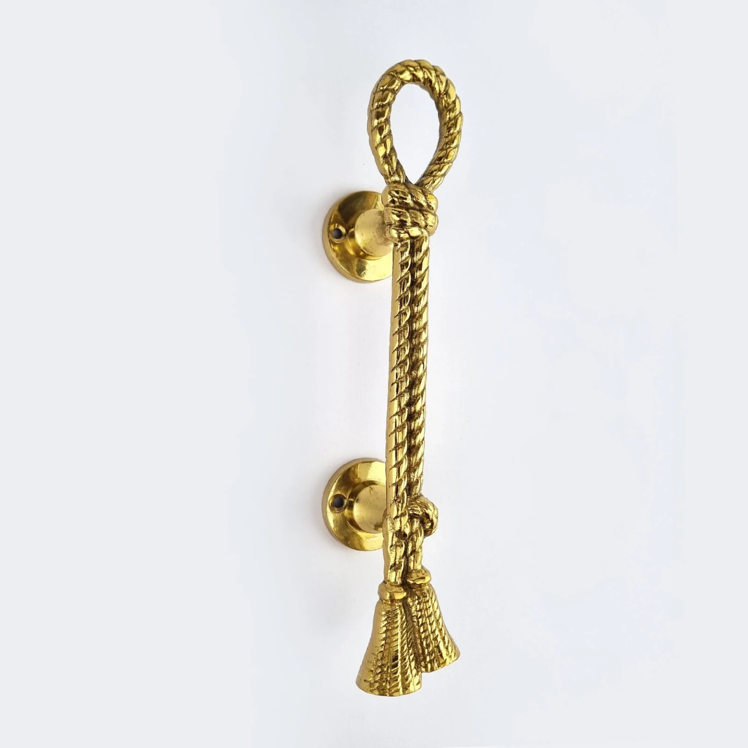 4 Medium 7” inch ribbon cast brass Old Style Door cabinet handle Solid ...