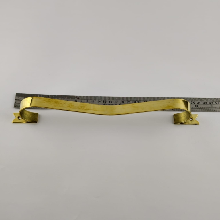 D PULL 12″ inch handle ribbon solid heavy brass old style kitchen GRAB ...