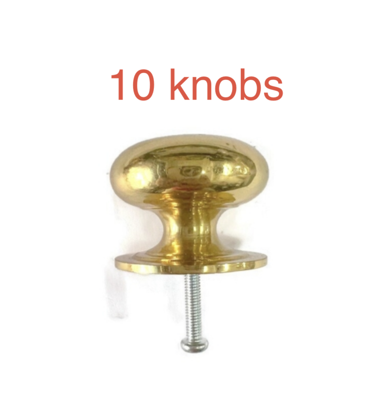 10 aged old looking KNOBS 1.1/2″ watson 237 shape pulls handles 3.8 cm ...
